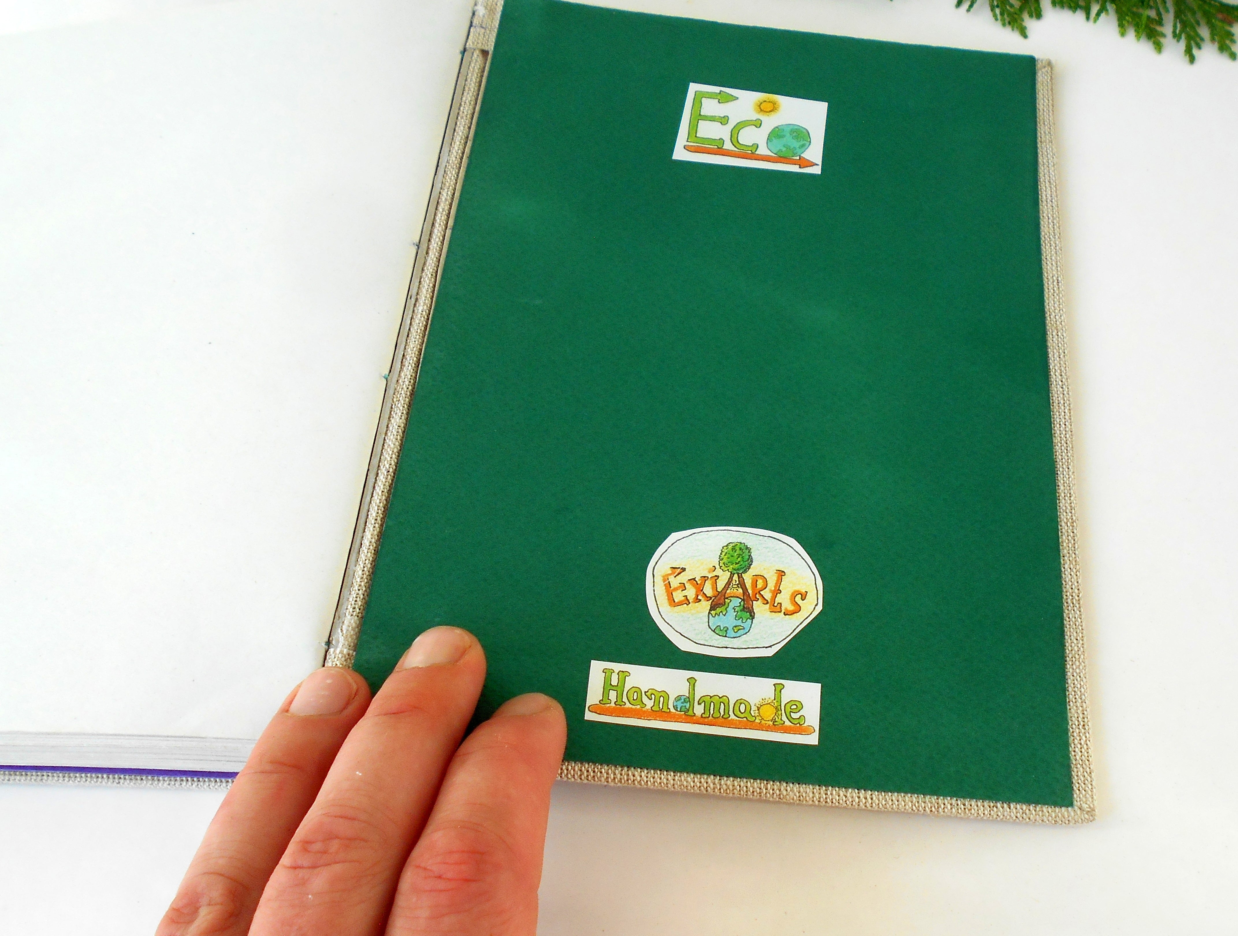 Handmade fabric journal - Exiarts & Ecocrafts