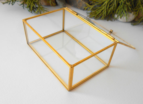 Glass transparent small display box - Exiarts & Ecocrafts