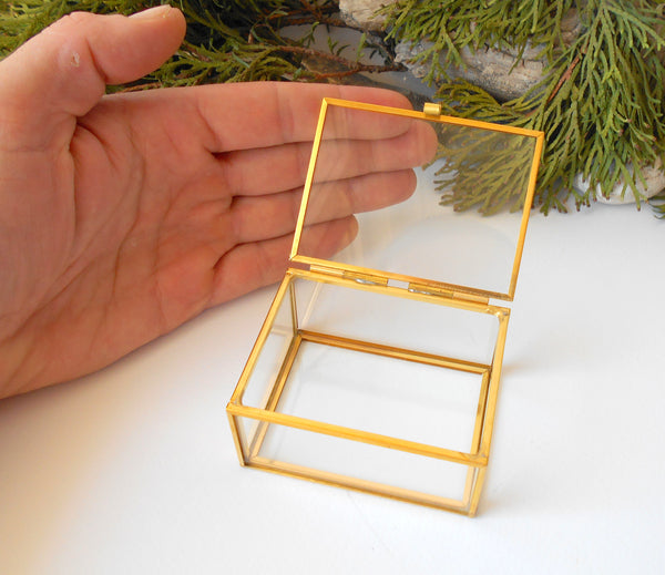 Glass transparent tiny display box - Exiarts & Ecocrafts