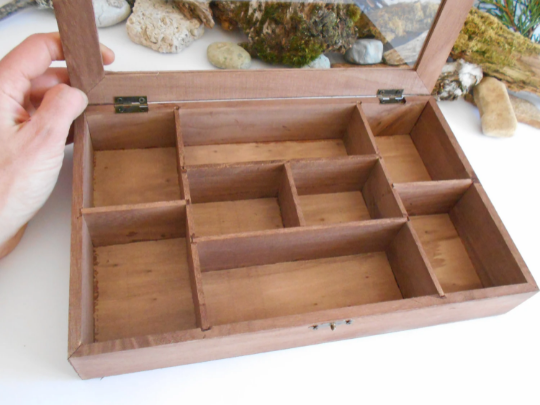 Wooden Display Box with Glass Lid | Bamboo Jewelry Box | Exiarts ...